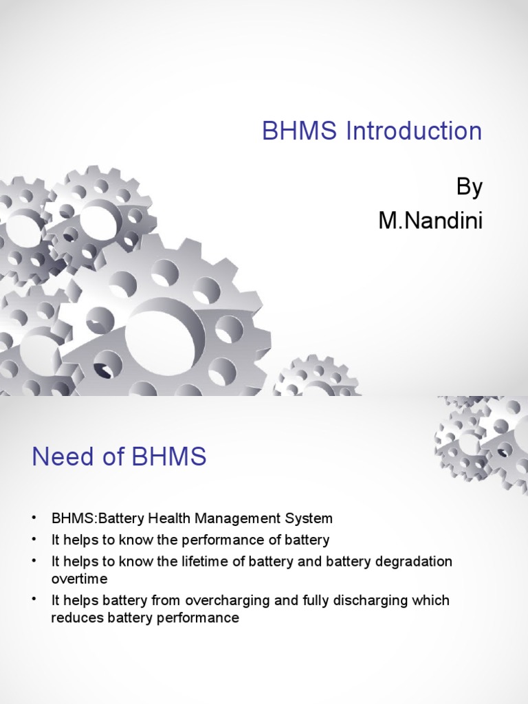 BHMS Introduction | Download Free PDF | Rechargeable Battery ...