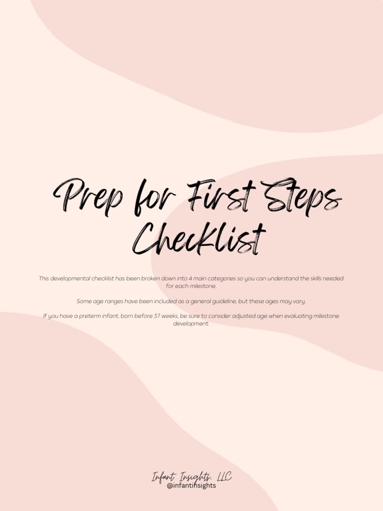 Developmental Checklist 6 | PDF