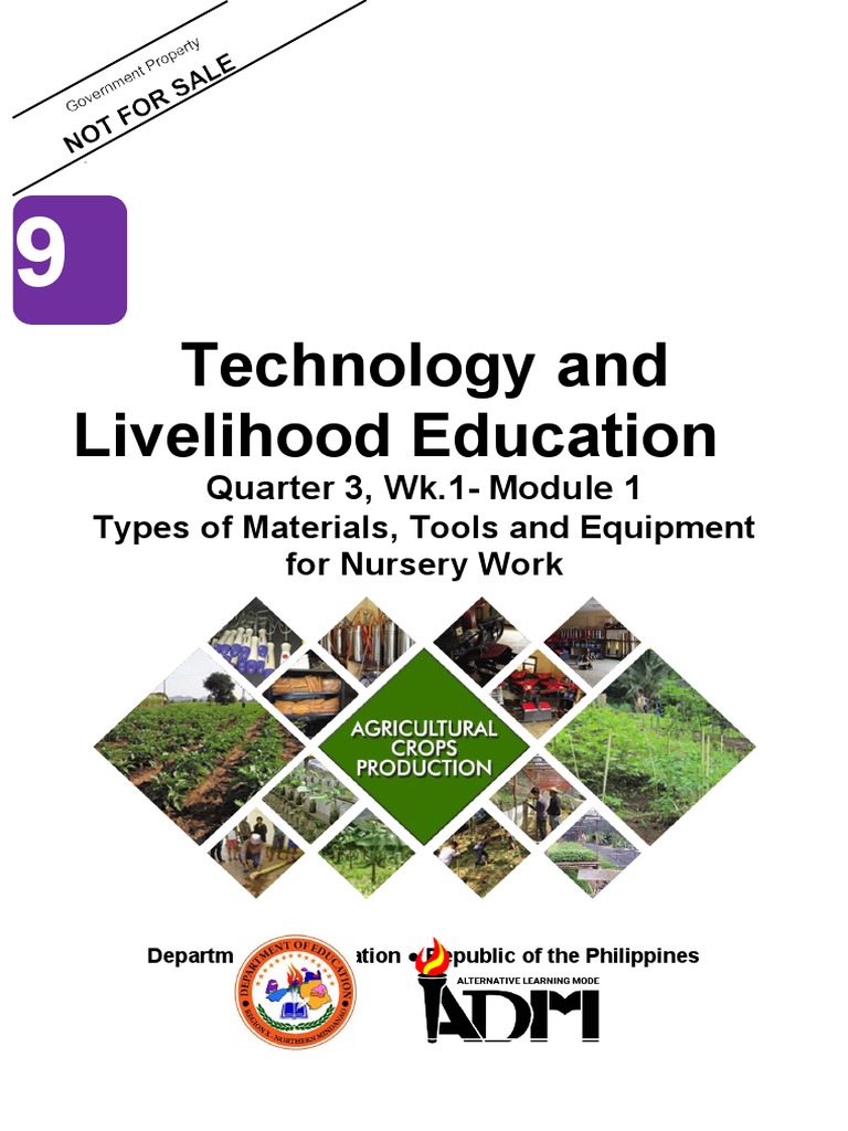 Tle9 - q3 - Mod1 - Types of Materials Tools and Equipment For Nursery Work - v5 | PDF