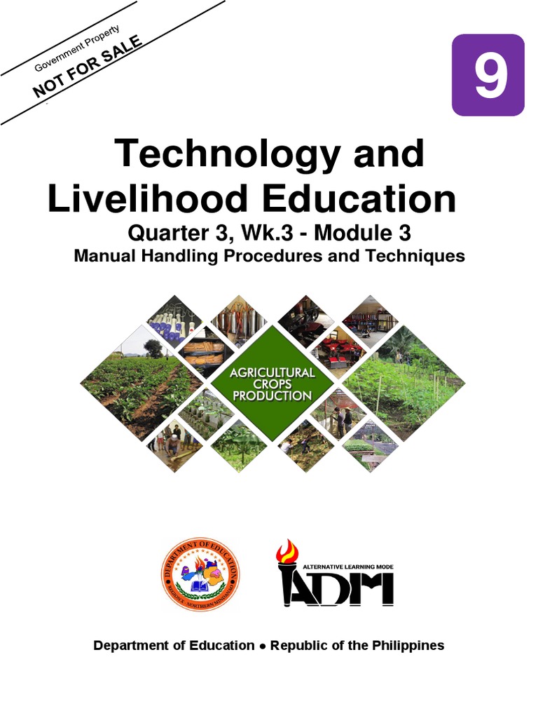 Tle9 q3 Mod3 Manual-Handling-Procedures-And-Techniques v5 | PDF | Tractor