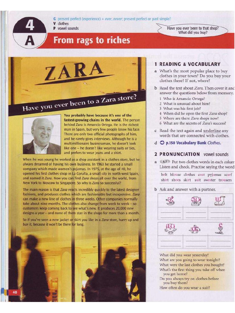 4A Fashion - unit&GR&chart - Clothes | PDF