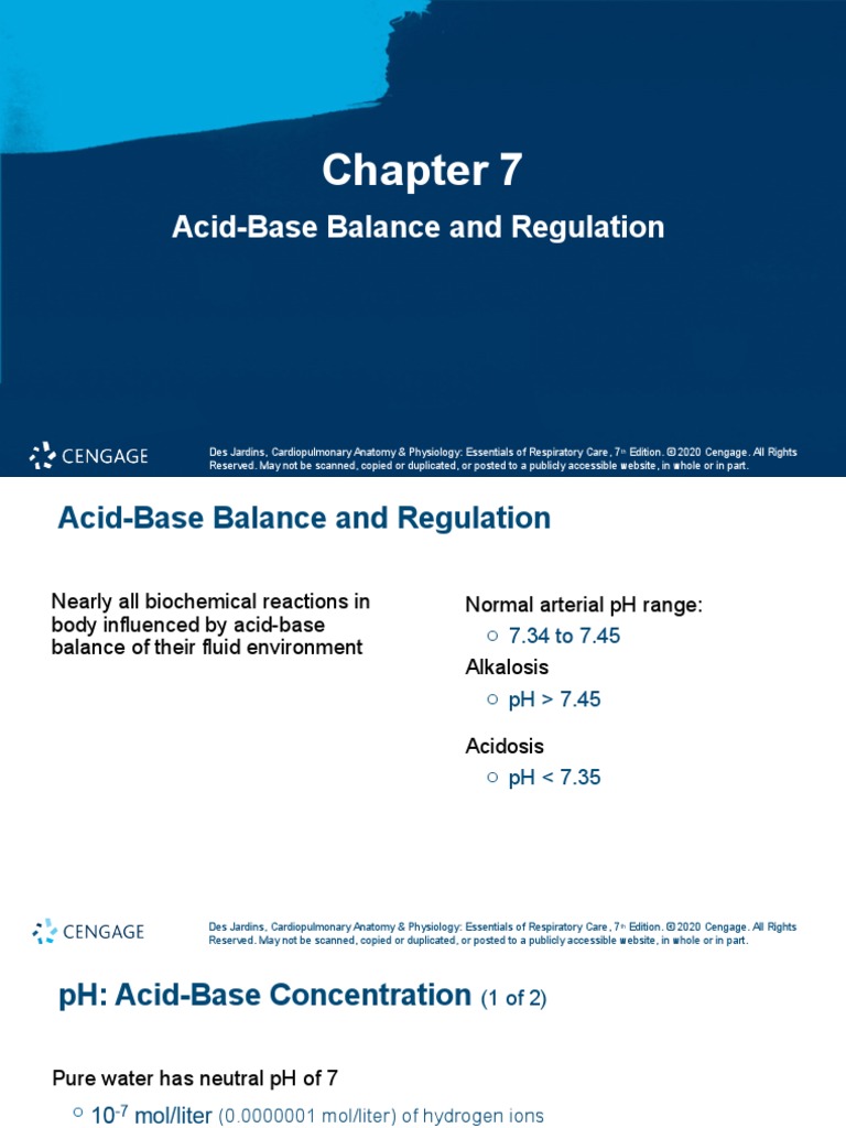 Acid Base Balance | PDF | Analytical Chemistry | Intensive Care Medicine
