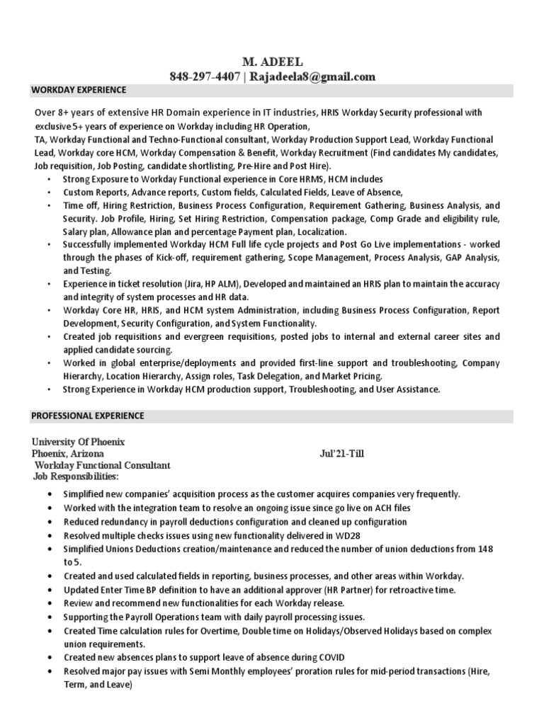 Dice_Resume_CV_M_ADEEL | PDF