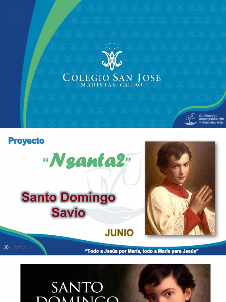 Santo Domingo Savio: Vida y Legado | PDF