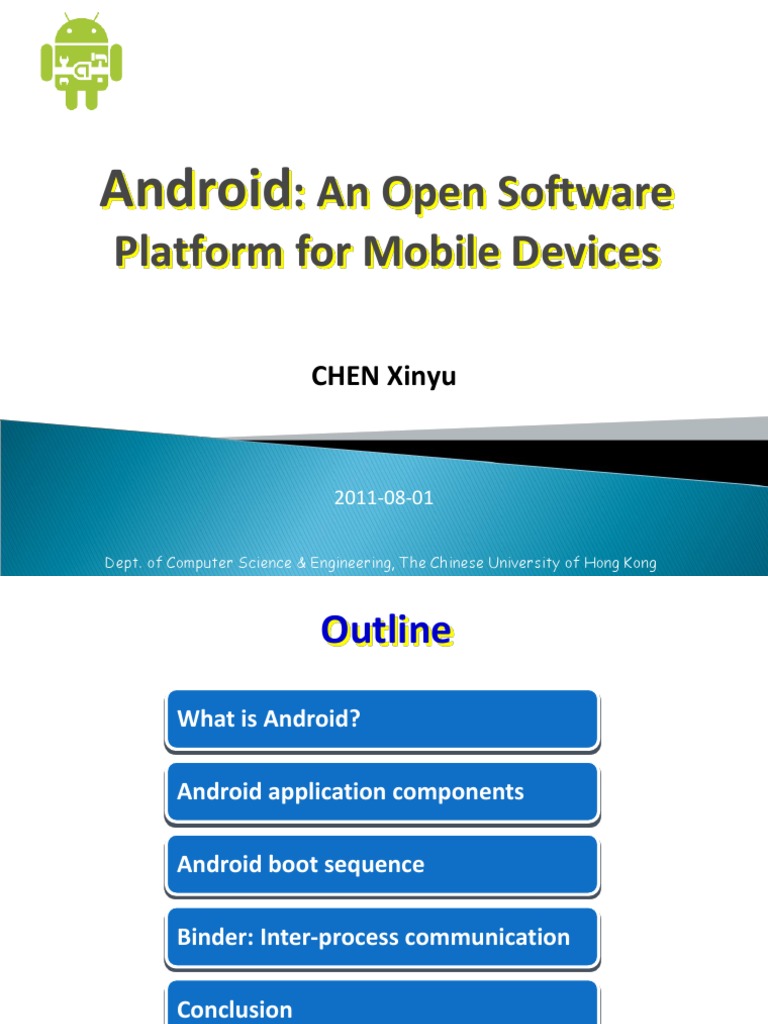 Android:: An Open Software Platform For Mobile Devices | PDF | Android ...