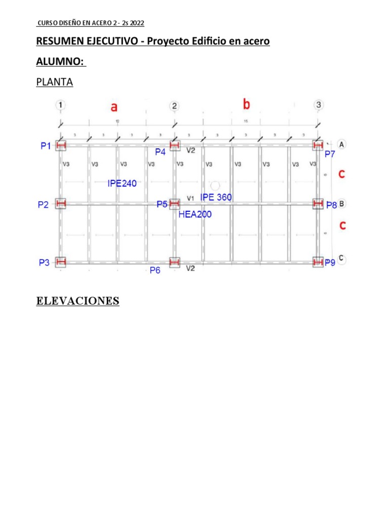 Proyecto Edificio Acero - Resumen Ejecutivo | PDF