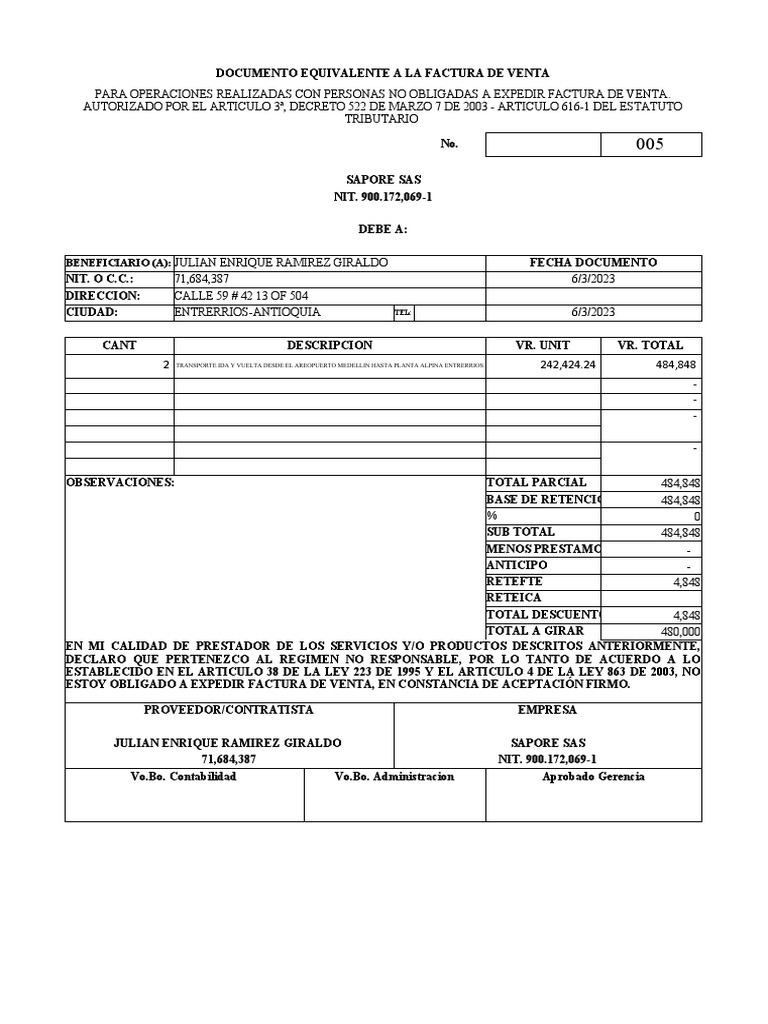 Documento Equivalente 2023 | PDF | Economias | Business