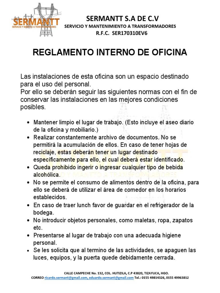 Reglamento Comedor | PDF