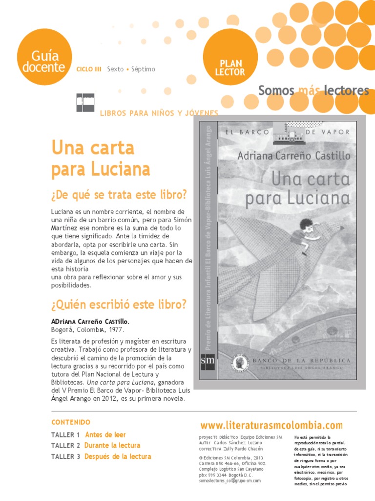 Una Carta para Luciana | PDF | Comunicación escrita