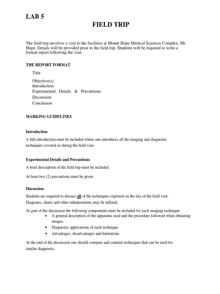 Medc 0503 2022-2023 Lab 5 - Field Trip | PDF