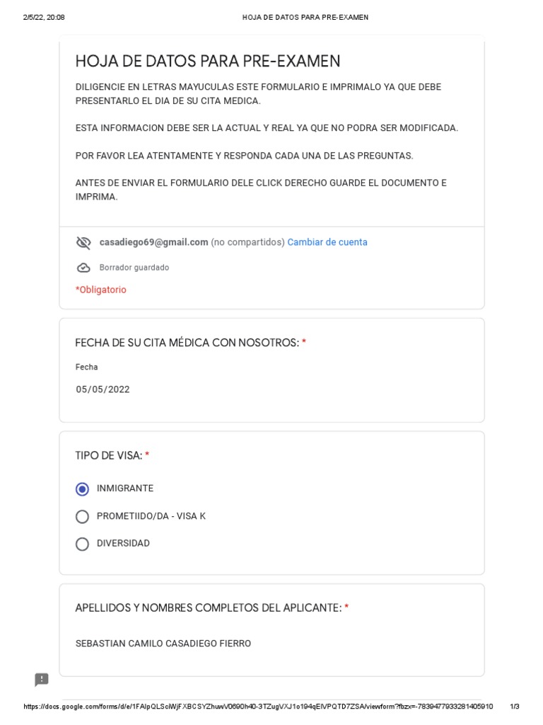 Hoja de Datos para Pre-Examen | PDF