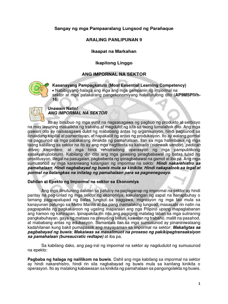 AP Grade9 Quarter4 Module Week7 | PDF