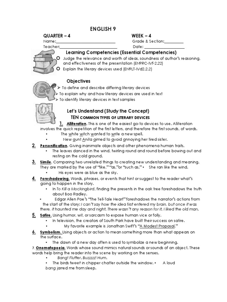 English 9 - LM - Quarter 4 - Week 4 | PDF