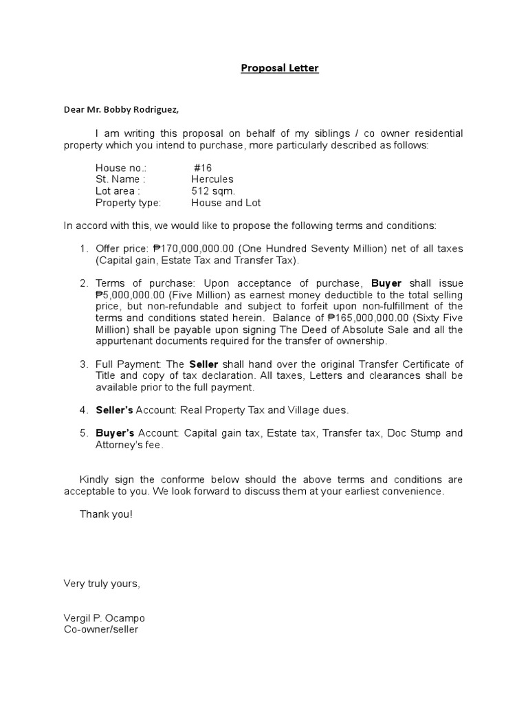 Property Proposal | PDF