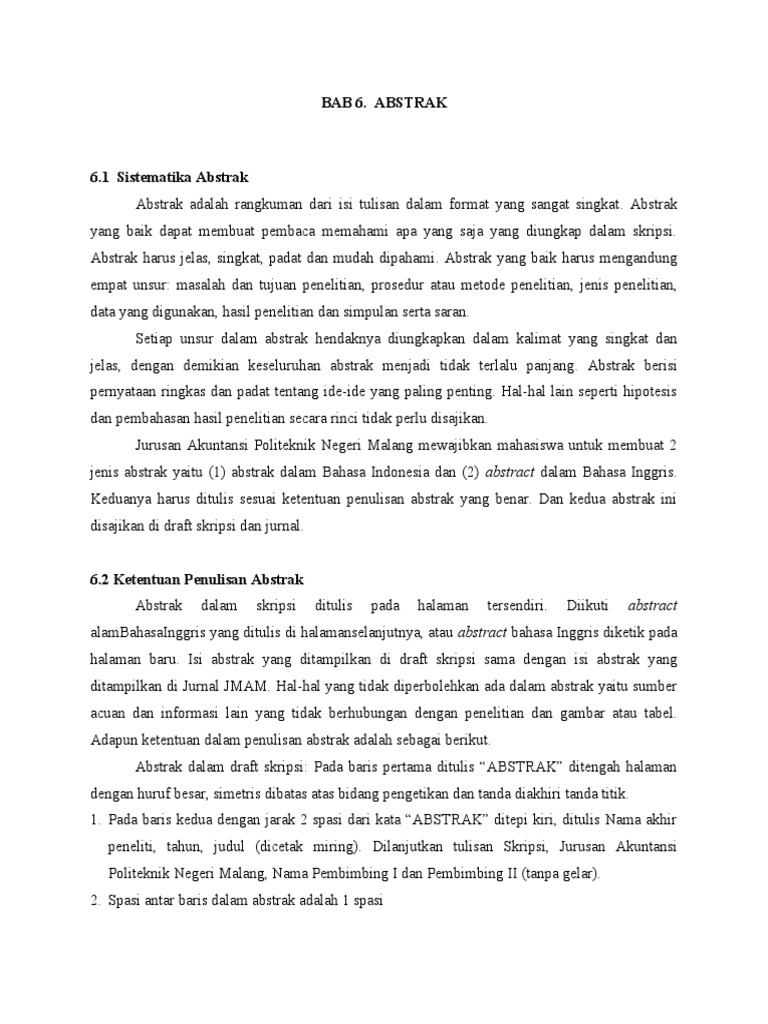 Abstrak, Jurnal, Outline | PDF