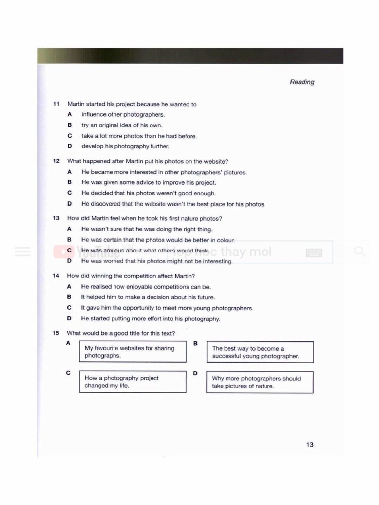 PET - B1 Preliminary for school Authentic Practice Tests 2020 - LOP HOC ...