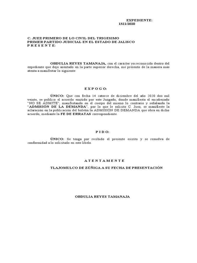 YUYA - Promocion Juicio de Nulida | PDF | Derecho