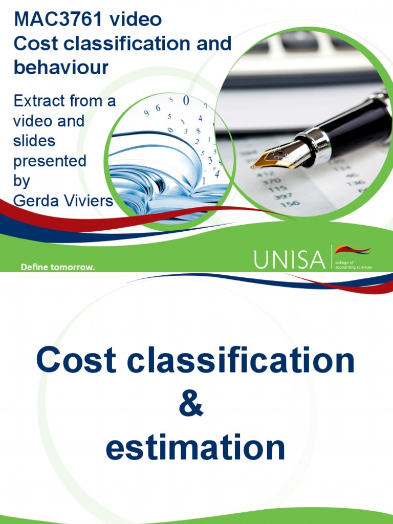 MAC3761 - Cost Classification and Behaviour Presentation | PDF ...
