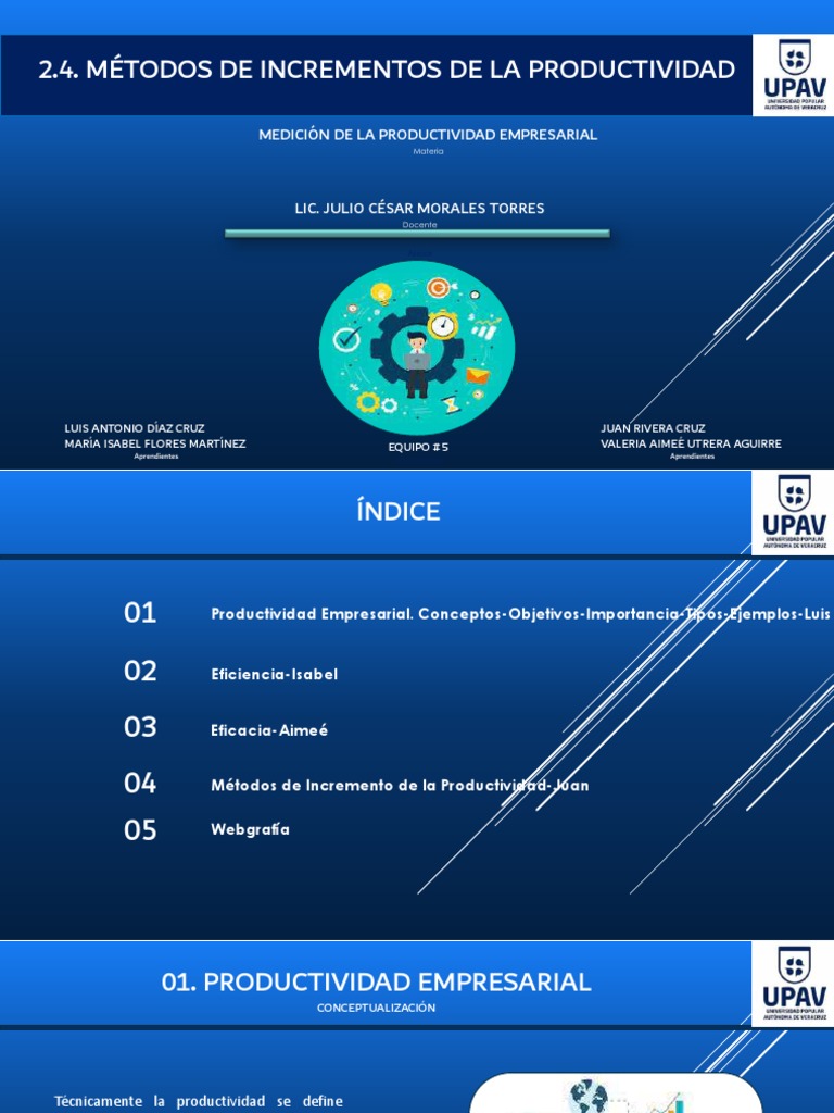 2 4 Y 2 5 Medición De Incremento De La Productivida Pdf Ciencias