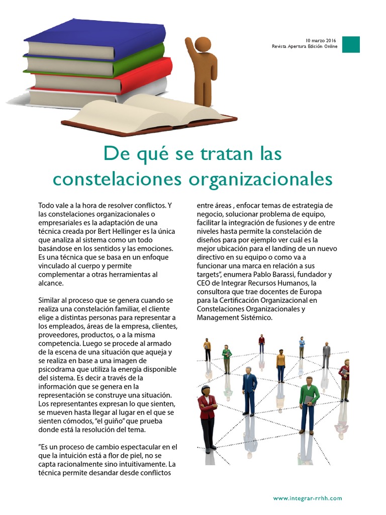 De Que Tratan Las Constelaciones Organizacionales | PDF