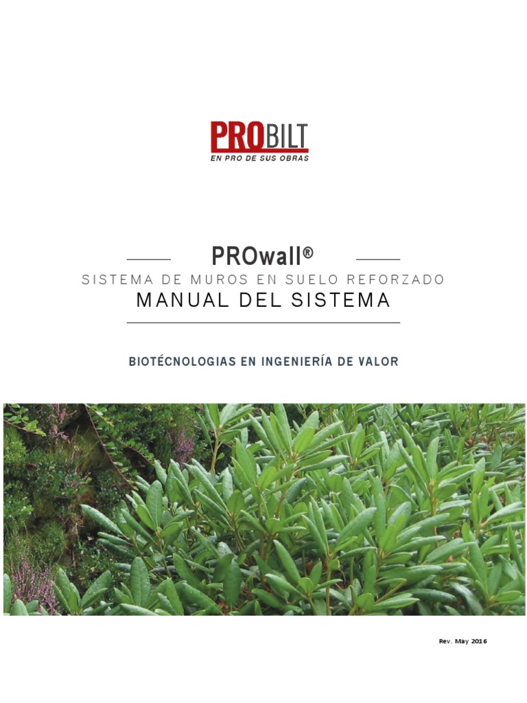 Muros PROwall: Ecológicos y Eficientes | PDF