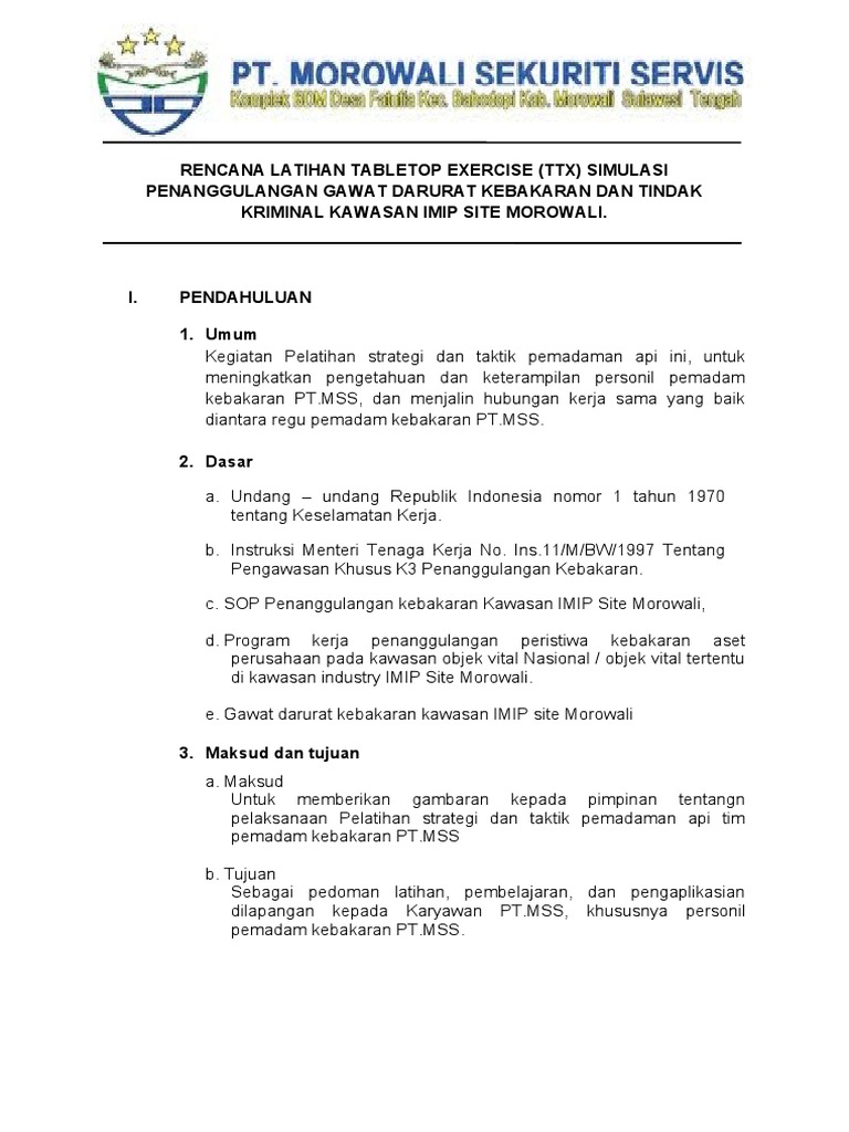 Rencana Kegiatan STP | PDF