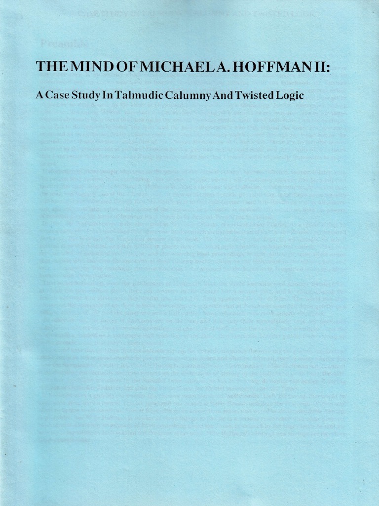 The Mind of Michael A Hoffman II Archive | PDF | Zionism | Idolatry