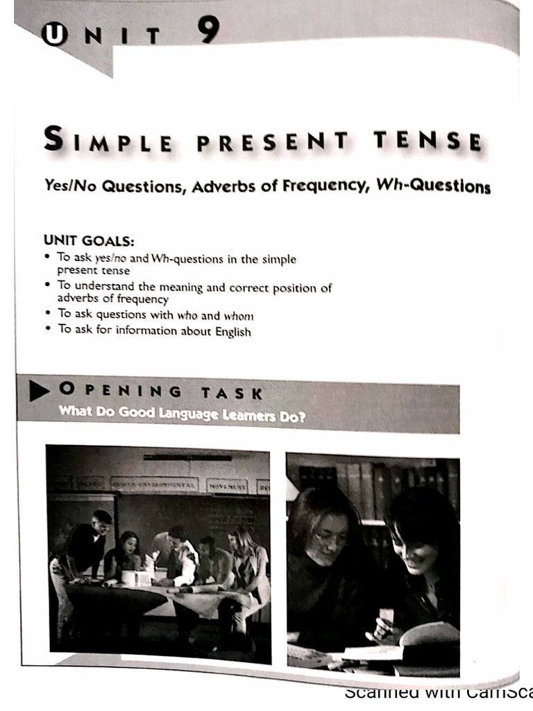 Ch. 9 Simple Present Tense | PDF