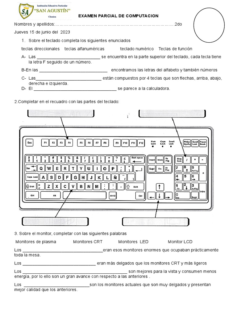 Examen de Computacion | PDF
