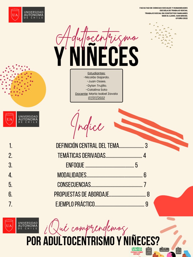 Adulto Centrismo y Niñeces. | PDF