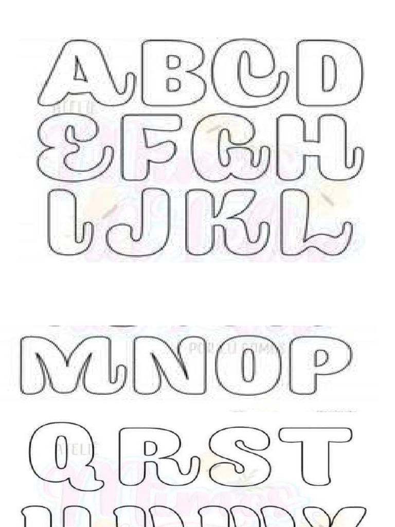 plantilla letras | PDF