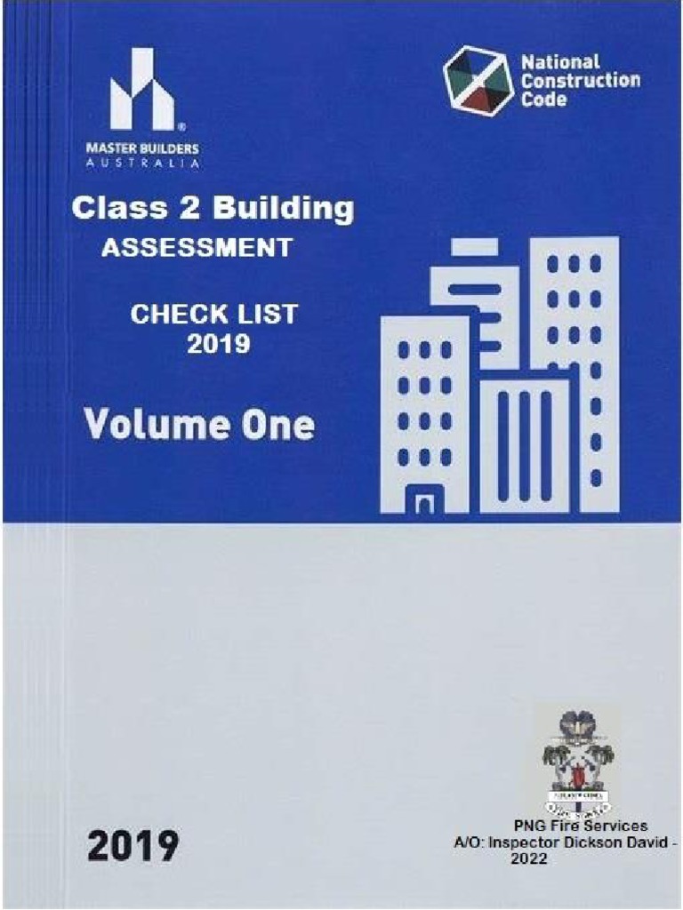 Class 02 Building Assessment Check List | PDF