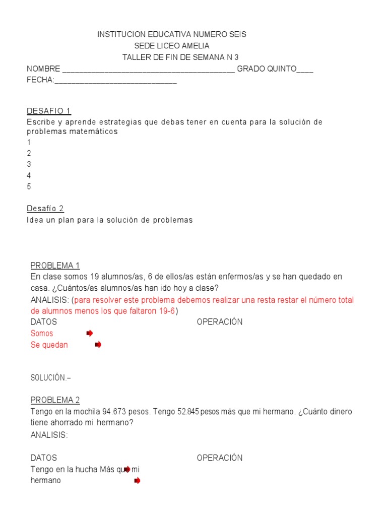 Taller de Fin de Semana N 3 | PDF