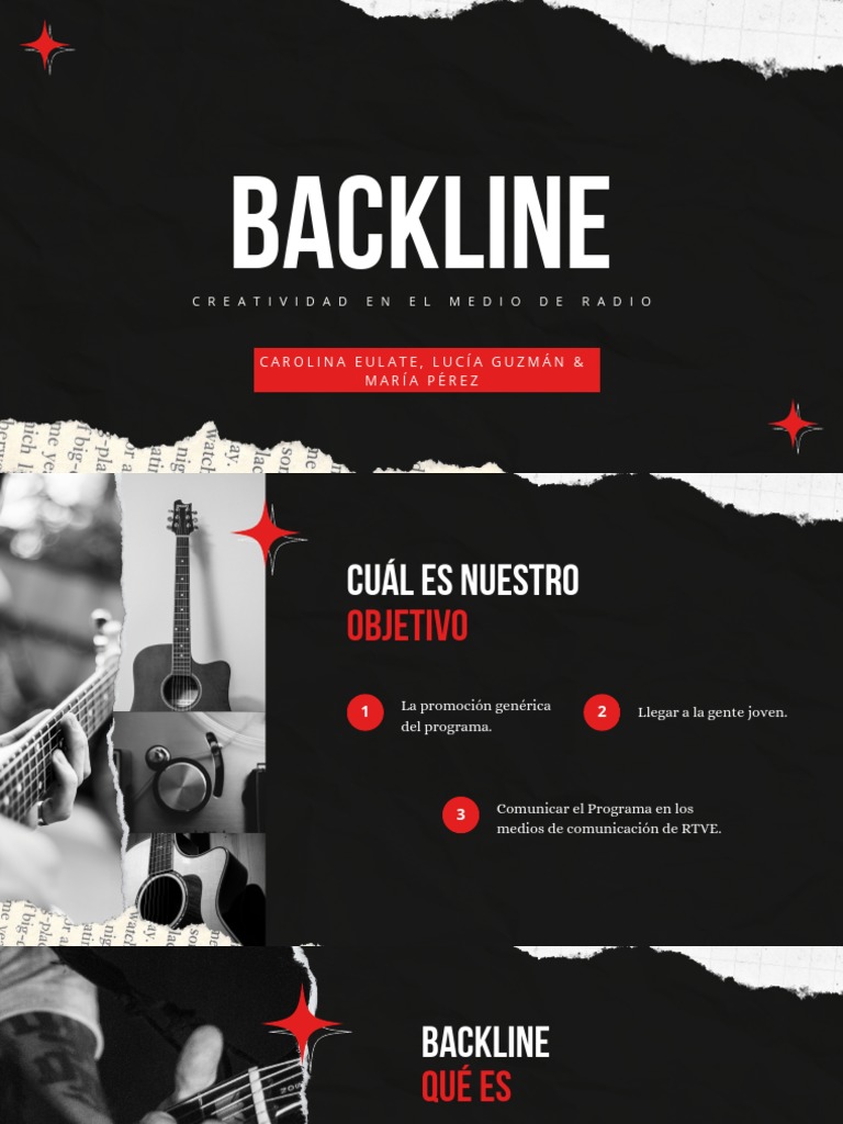 BACKLINE - Carolina Eulate, Lucía Guzmán y María Pérez | PDF | Podcast | Radiodifusión