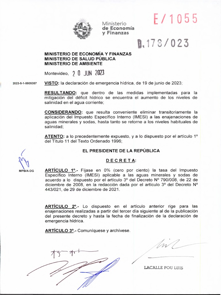 Decreto Imesi | PDF | Finanzas y dinero | Ciencia y matemáticas