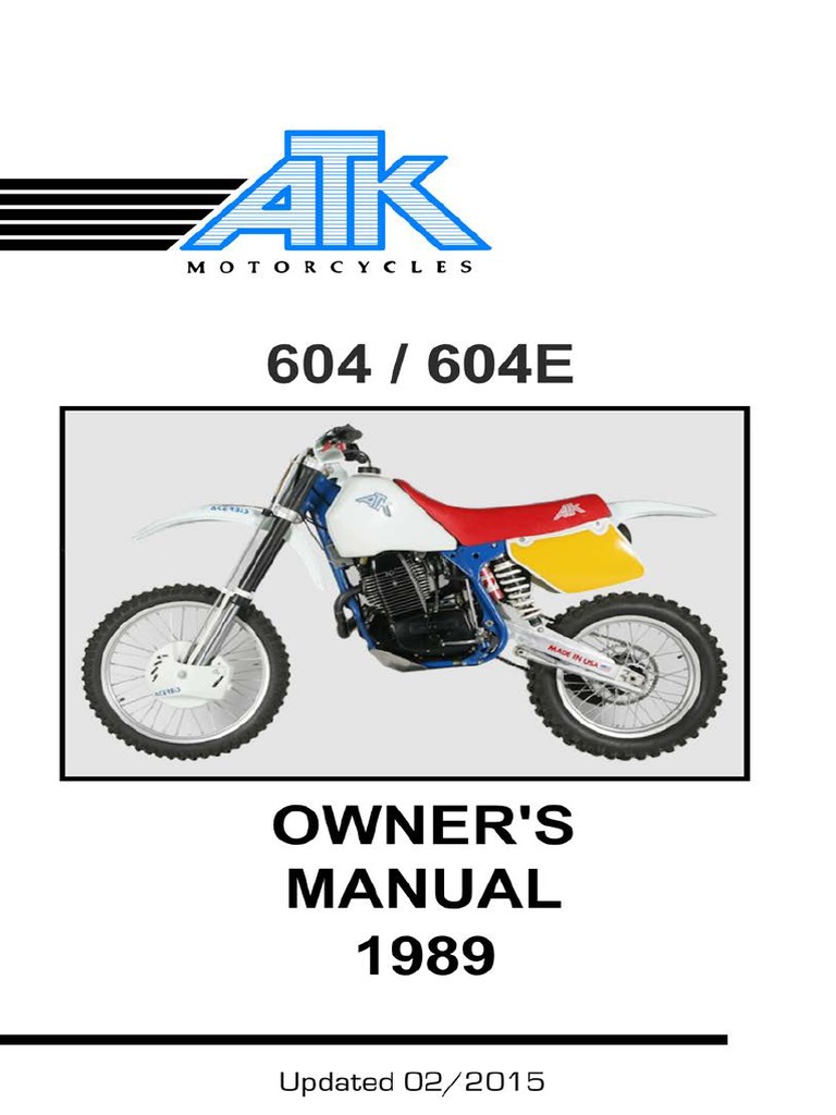 1989-ATK-605-604E-Owners-Manual | PDF