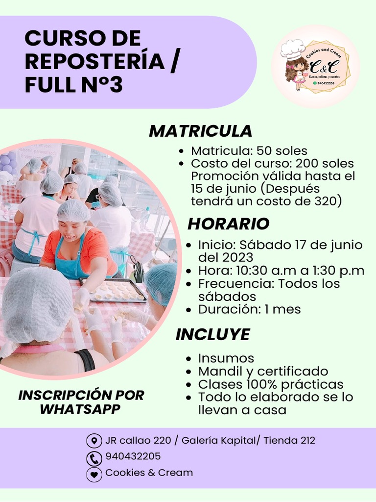 Curso 3 - Ábreme | PDF | Pasteles | Postres