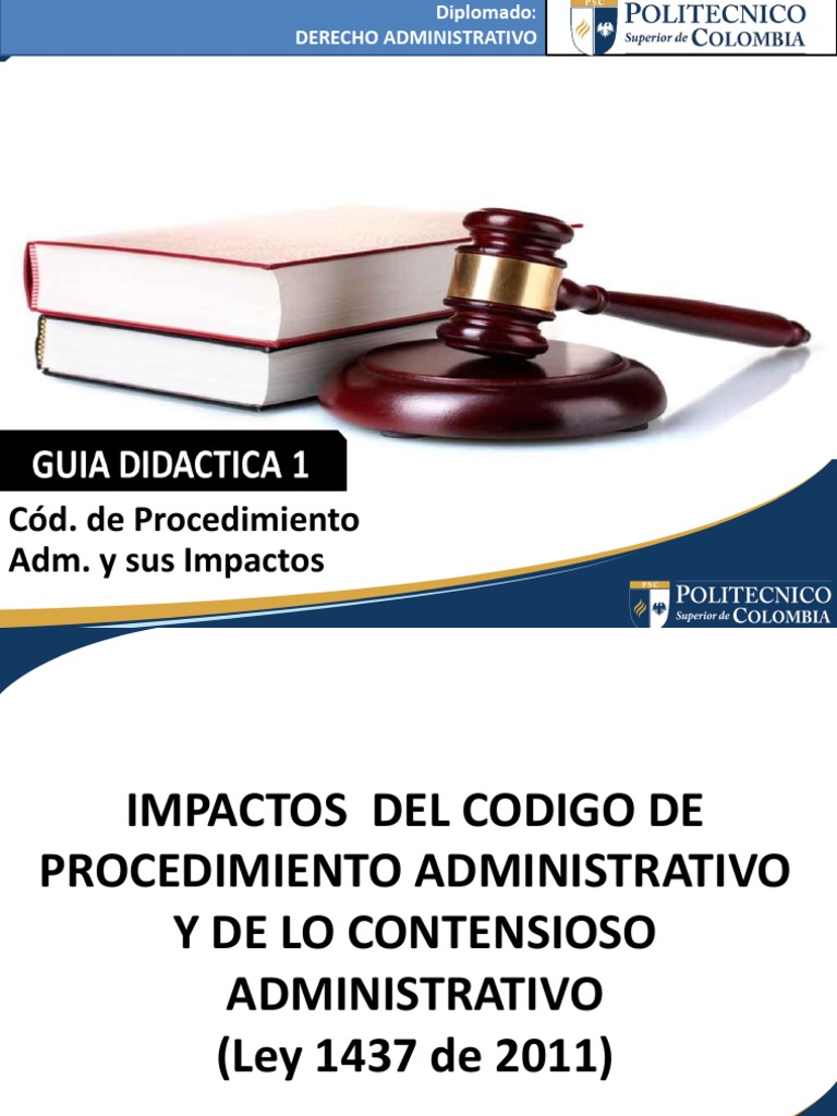 Guia Didactica 1-Primera Parte - Codigo de Proc. Administrativo y Sus Impactos | PDF