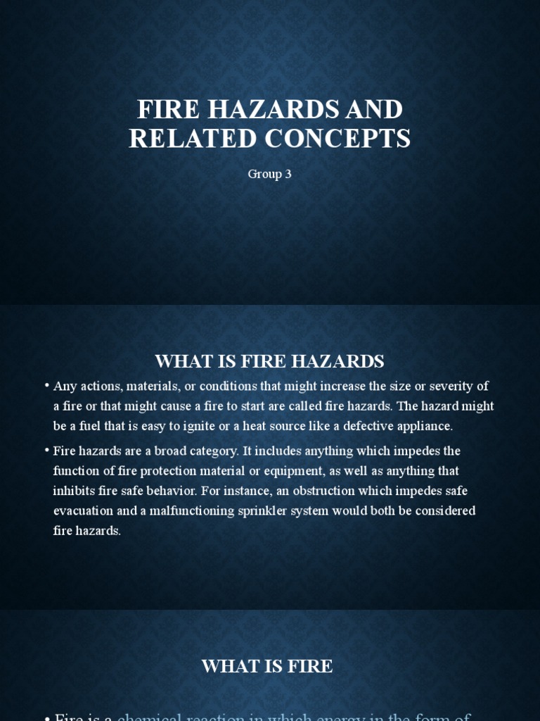 Fire Hazards | PDF | Fires | Combustion