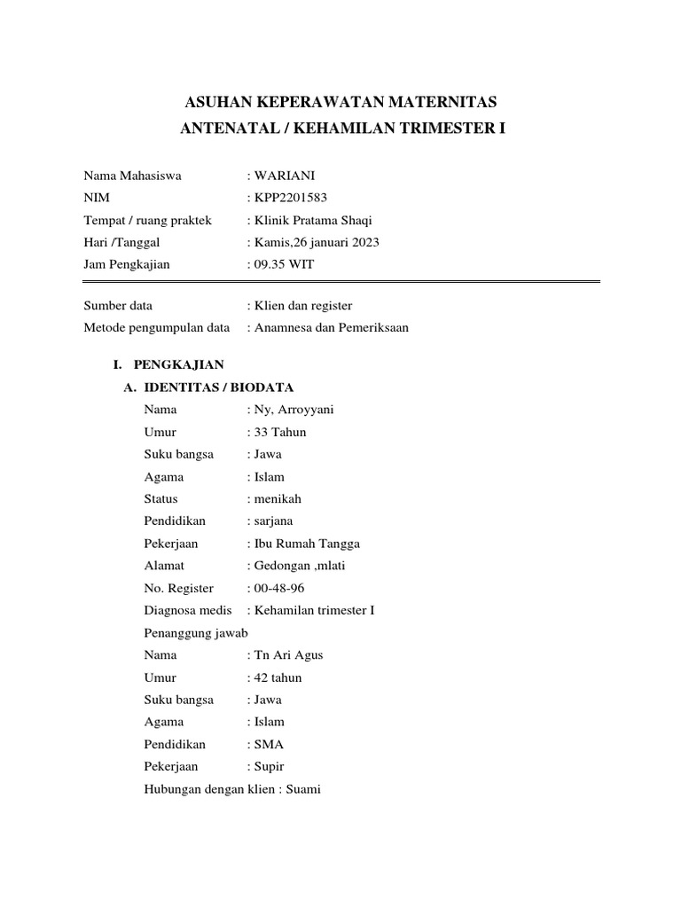 Asuhan Keperawatan Maternitas | PDF | Kesehatan Holistik