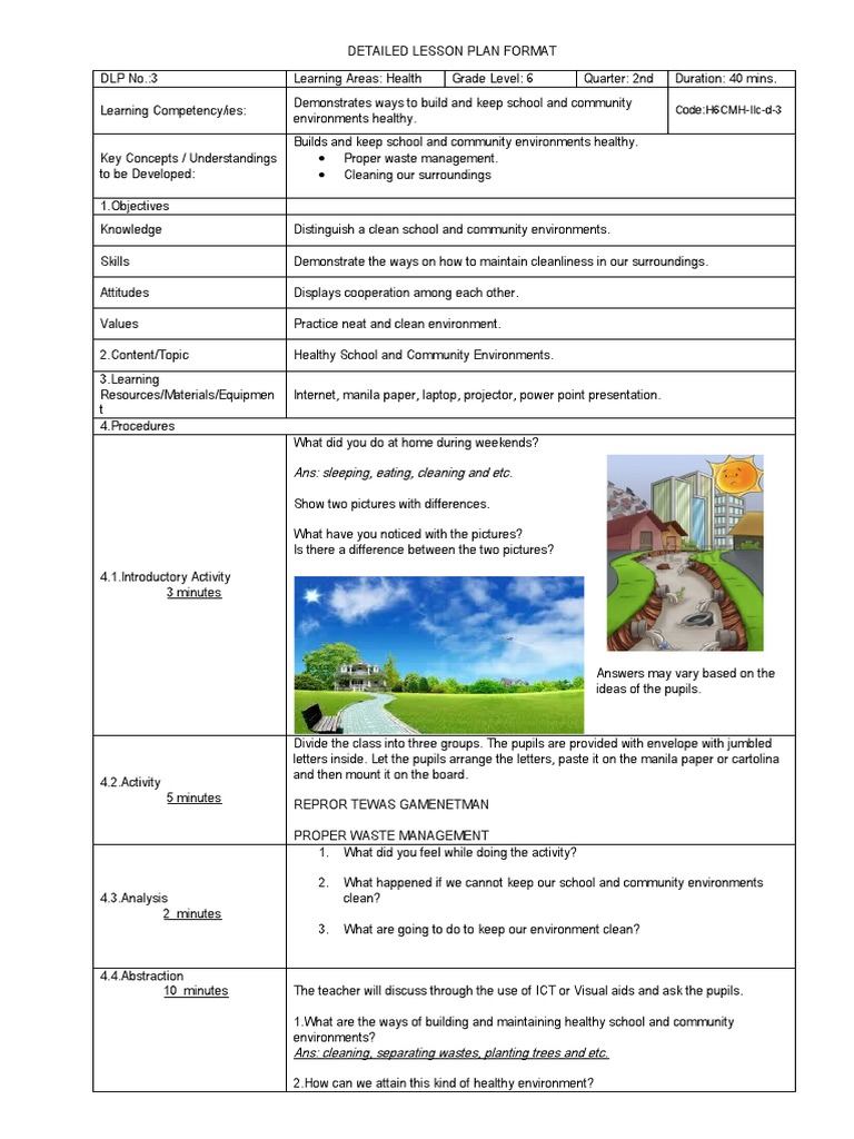 DLP Grade 6 Health 2nd Quarter NO. 3 | PDF | Career & Growth
