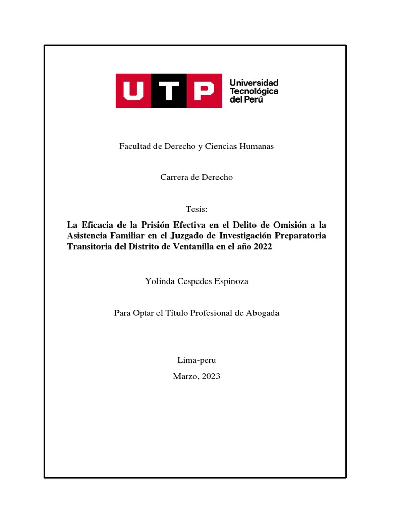 Plan de Tesis Utp | PDF