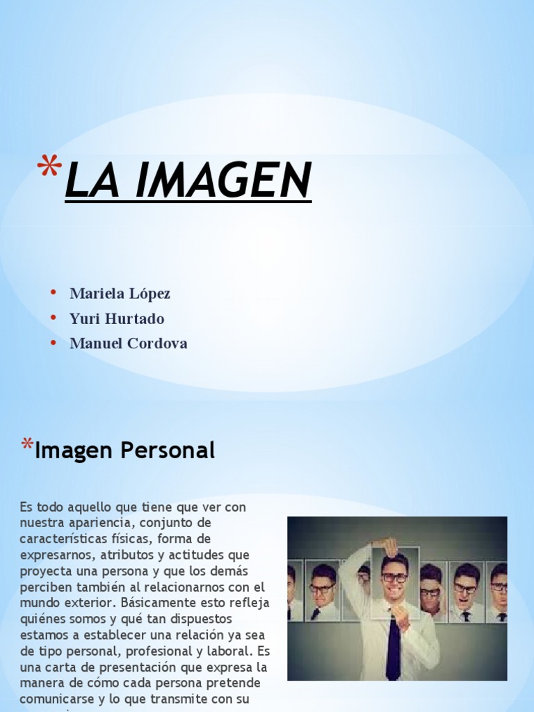 Importancia de la Imagen Personal y Empresarial | PDF | Comunicación ...