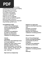 100 Tula para Kay Stella Script | PDF