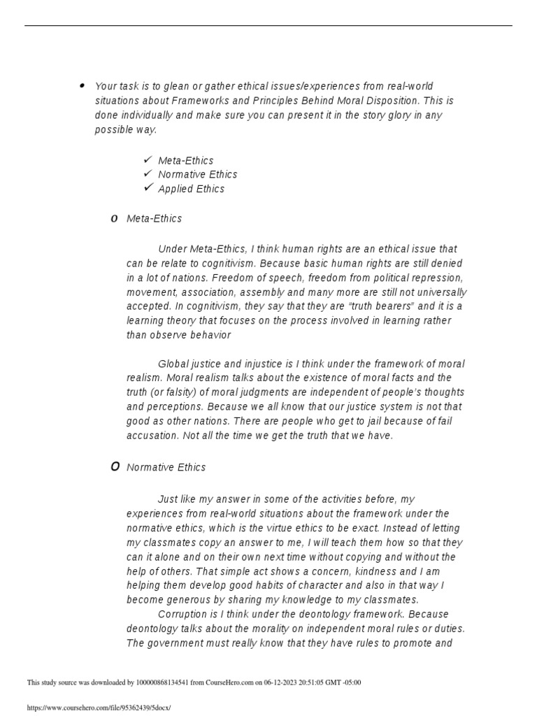 Meta-Ethics Normative Ethics | PDF | Bioethics | Confidentiality