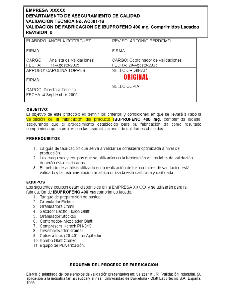 Protocolo e Informe Validación de Procesos | PDF | Desviación Estándar | Agua