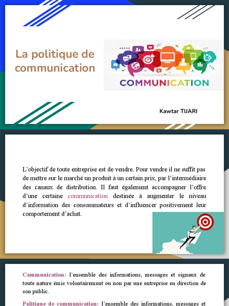 Politique de communication en entreprise | PDF | Publicité | la ...