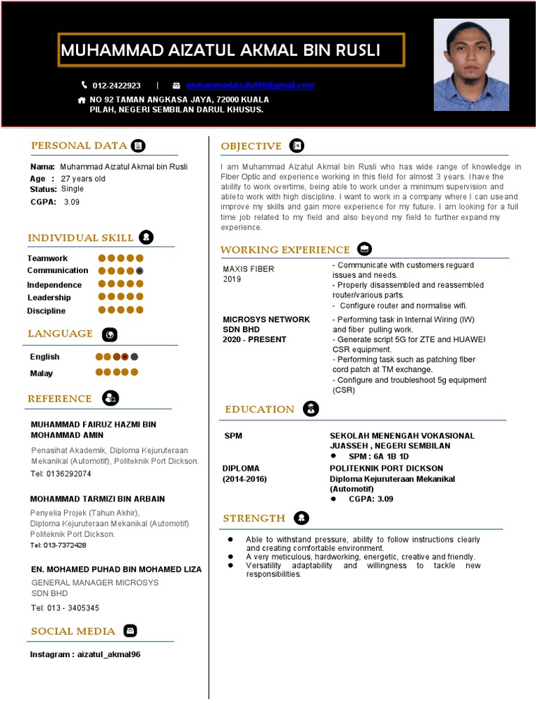 Resume Akmal 1 | PDF