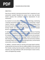 TRF Objectives 6-9 (SET 5 ANSWERS) | PDF | Teachers | Learning