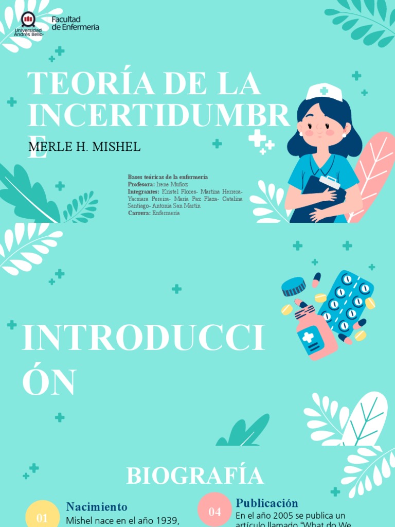 Teoria De La Incertidumbre 2 Pdf Enfermería Especialidades Medicas